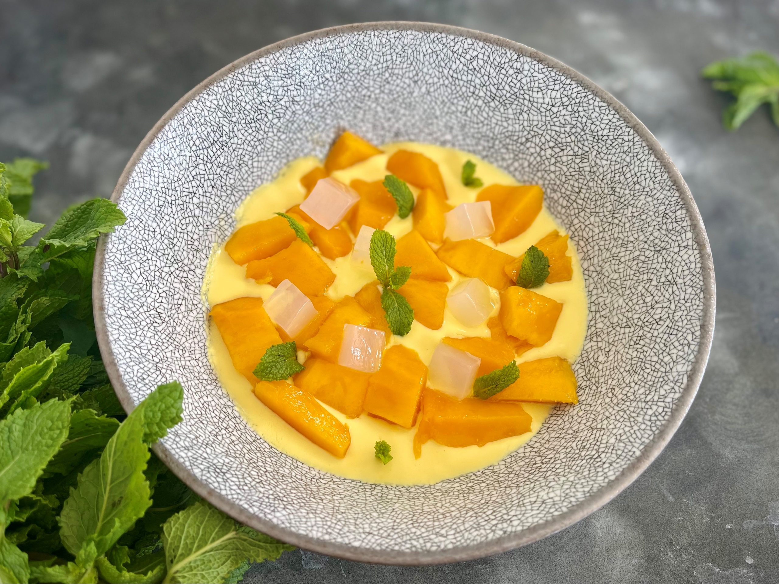 Receta de CREMA DE MANGO Y NATA DE COCO - Recetas OrientalMarket