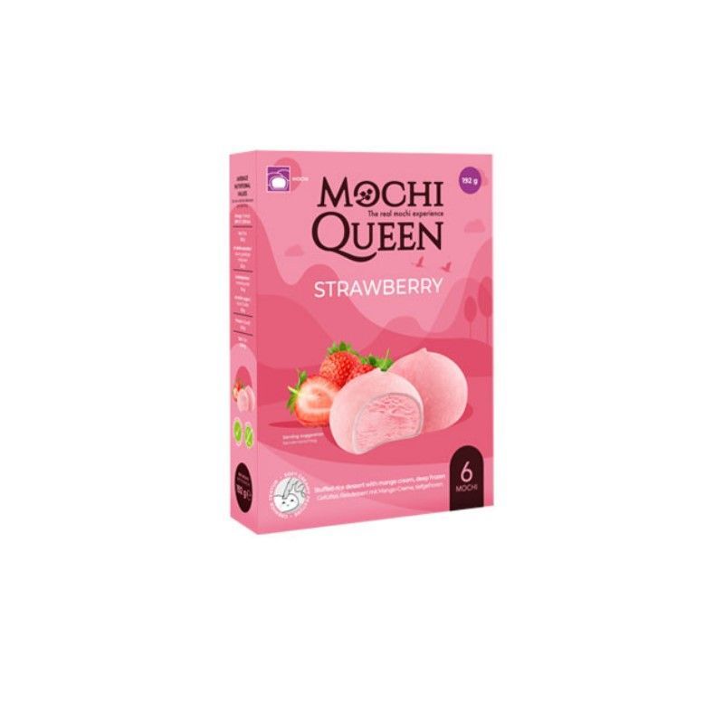 Compra ONLINE Mochi delux fresa 6pcs (MOCHI QUEEN) 192g.