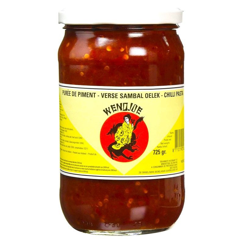 Comprar ONLINE Pasta sambal oelek (WENDJOE) 725g