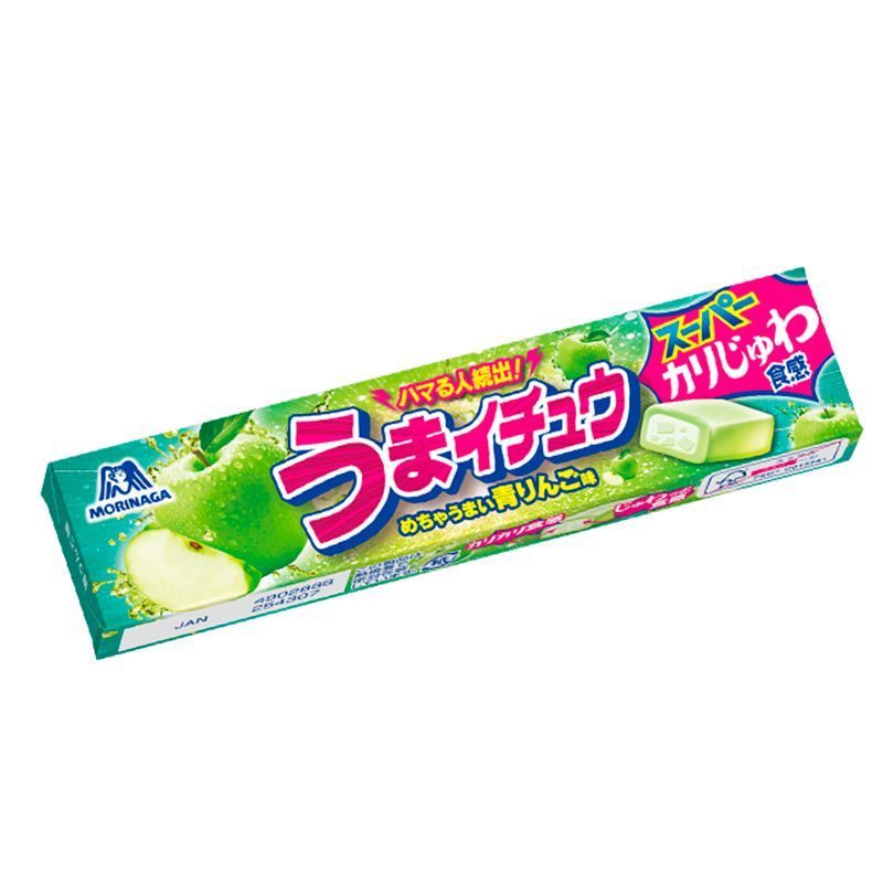 Comprar ONLINE Chicle de manzana verde dulce (MORINAGA) 12uds