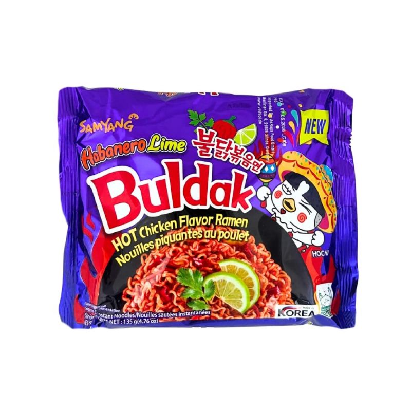 Comprar ONLINE Fideos instantáneos BULDAK sabor habanero lima (SAMYANG ...